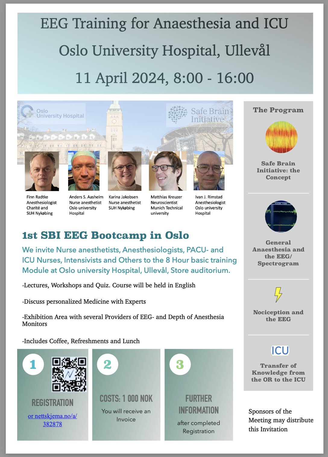 Upcoming course in Oslo – EEG Training for Anaesthesia and ICU at the ...